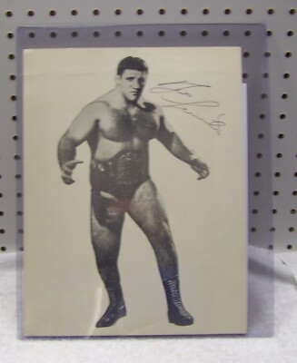 P24 10X13 ORIGINAL WWWF PHOTO / POSTER SIGNED BY BRUNO SAMMARTINO W/COA ...