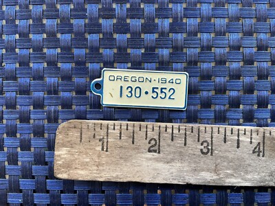 1940 Goodrich License Plate Tag Badge From Oregon L@@k | eBay