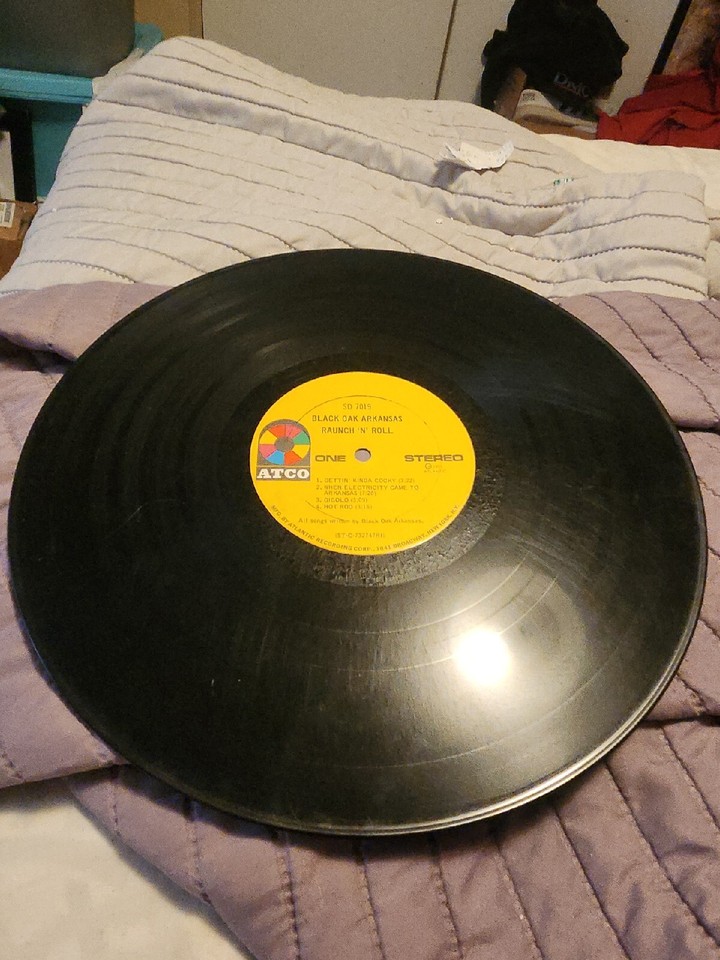 Black Oak Arkansas Raunch N Roll Live LP Record Only NO SLEEVE OR INLAY ...