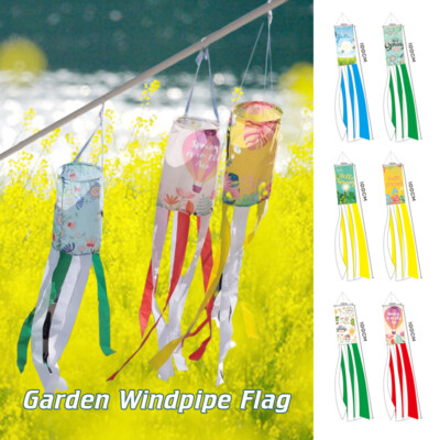3.3FT Spring Windpipe Flag Hanging Festival Tree Decor Yard Ornament ...