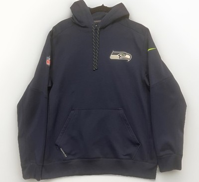 Nike Therma Fit Seattle Seahawks Team Hoodie Sweatshirt NFL Mens Sz ...