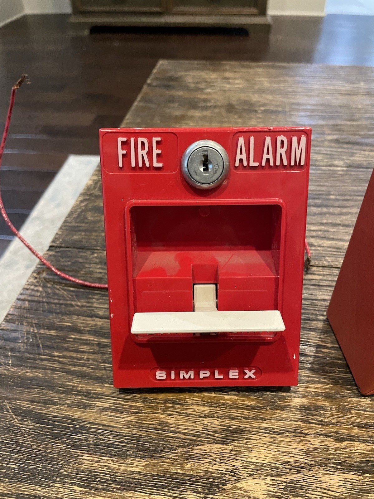 LOT of 3 Simplex 4251-20 Fire Alarm Pull Station, 4299-3 Backbox ...