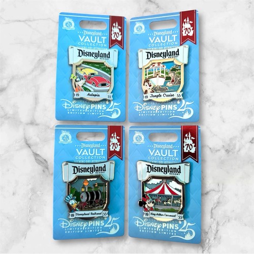 Disney 70th Anniversary Vault Collection Pins Limited Edition (4 Pins ...