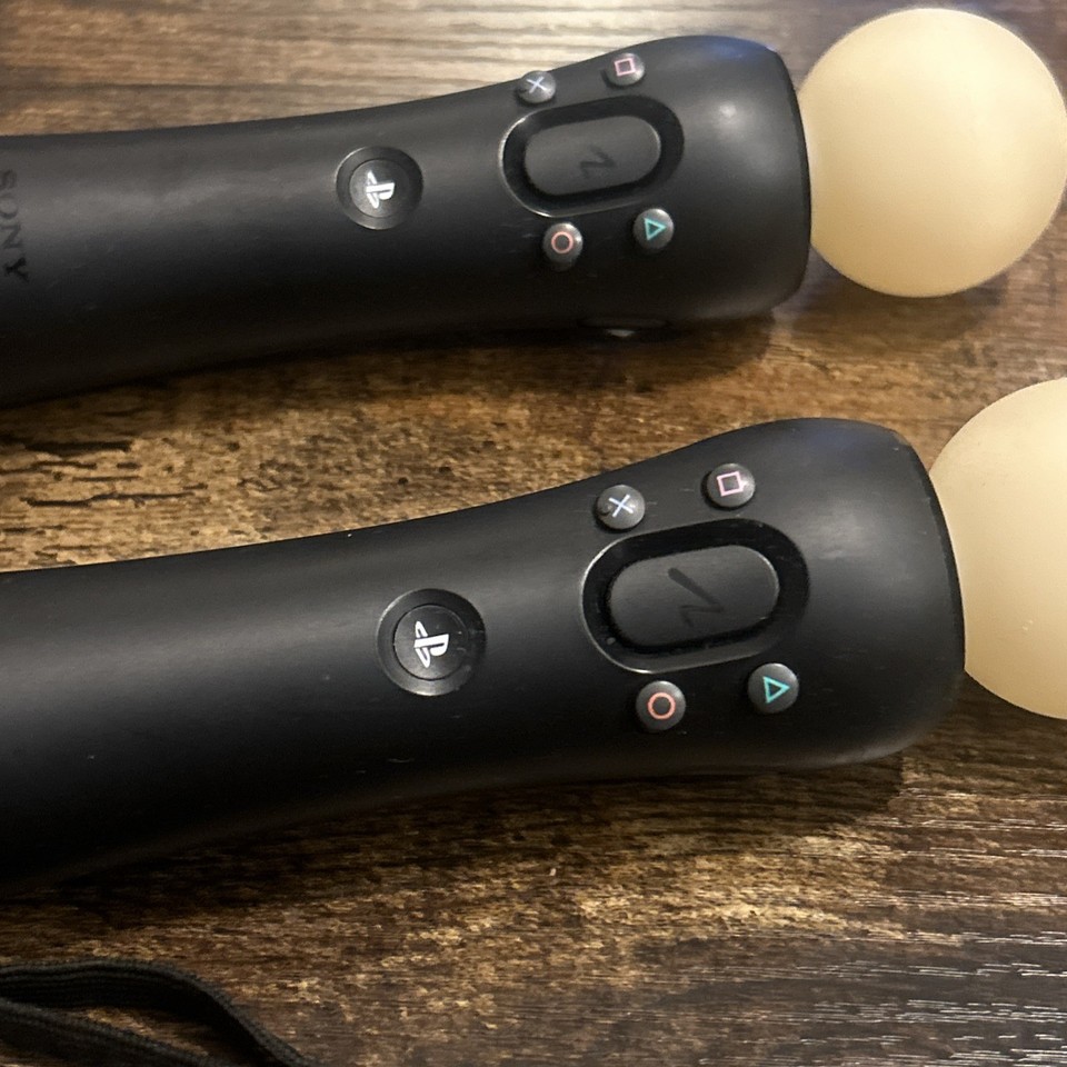 Pair Of Sony PlayStation 4/5 VR Move Motion Controllers PSVR PS4/PS5 ...