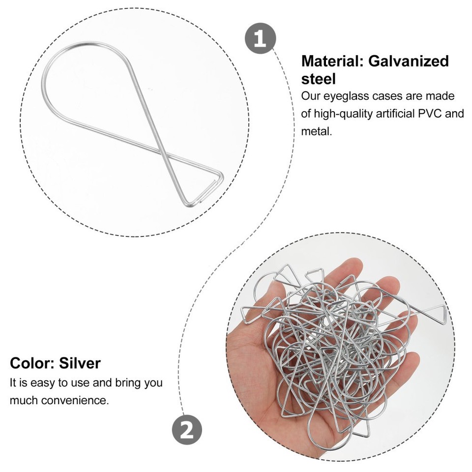 200 pcs Drop Ceiling Clips Ceiling Hook Clips Grid Clips Suspended ...