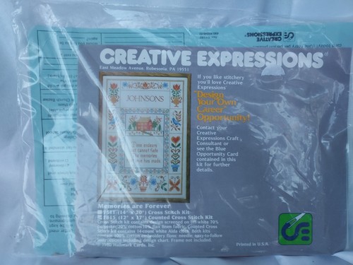 creative expressions counted cross stitch kit time endears but cannot ...