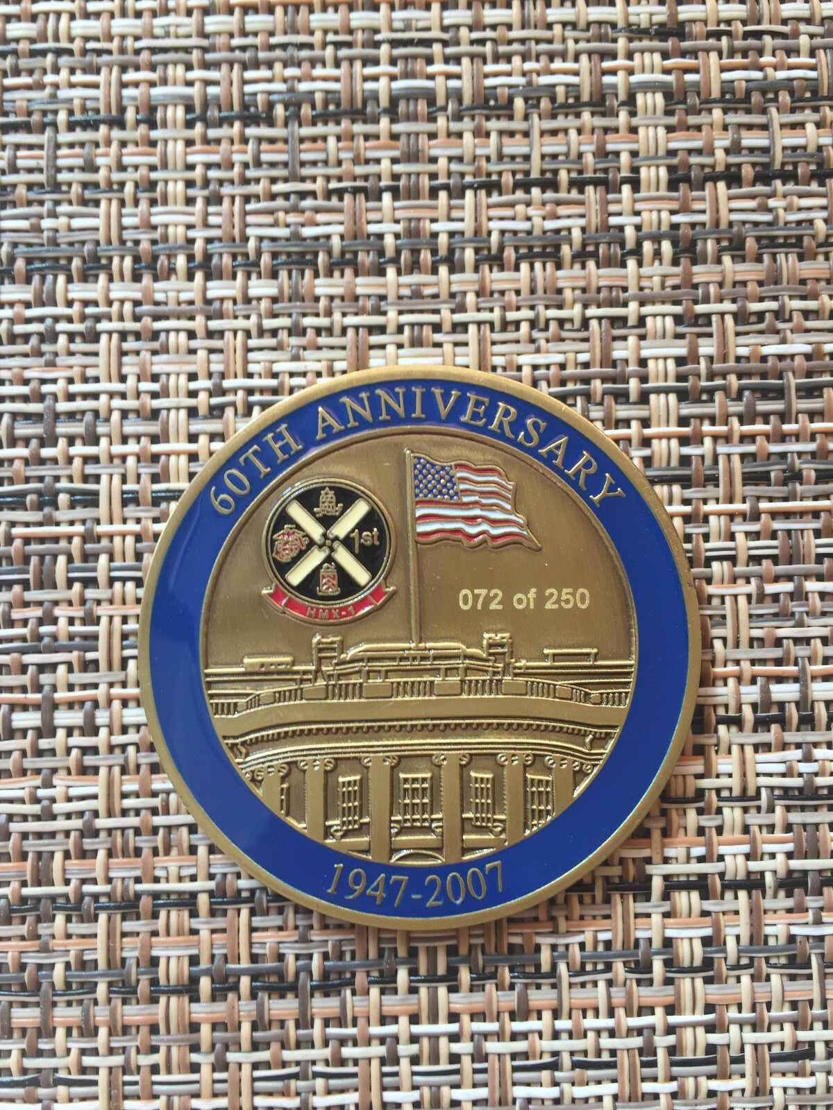 HMX-1 60th Anniversary Challenge Coin #72 of 250, U.S. Navy, U.S ...