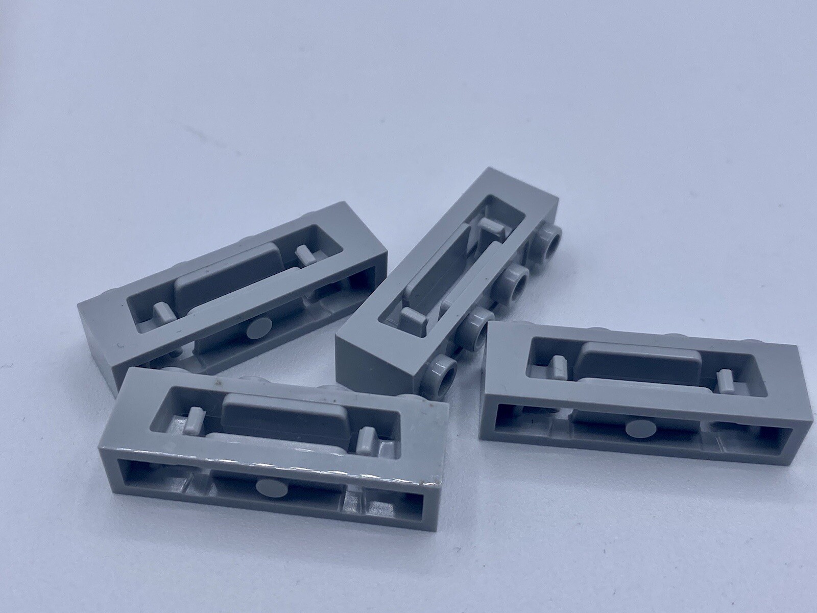 Lego Parts (4) ~ Light Bluish Gray Projectile Launcher, 1 x 4 (Disk) No ...