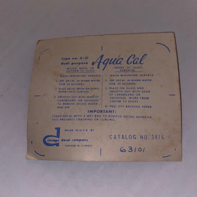 Vintage 50 MILER AWARD Boy Scout DECAL STICKER BSA Hiking Canoeing Camp ...