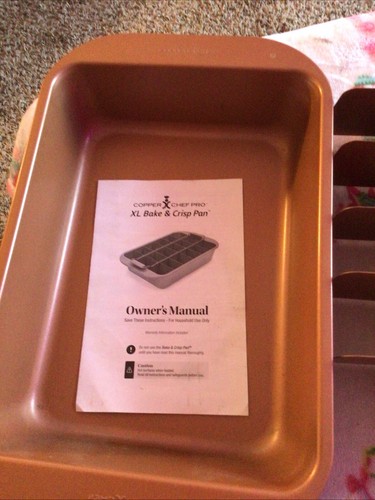 Copper Chef Pro Bake & Crisp Pan Roast AirFry Crisp Slice Non Stick 12. ...