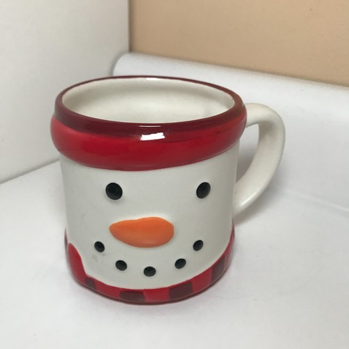 Hallmark Snowman Head Winter Christmas Scarf Carrot Nose Coal Face ...