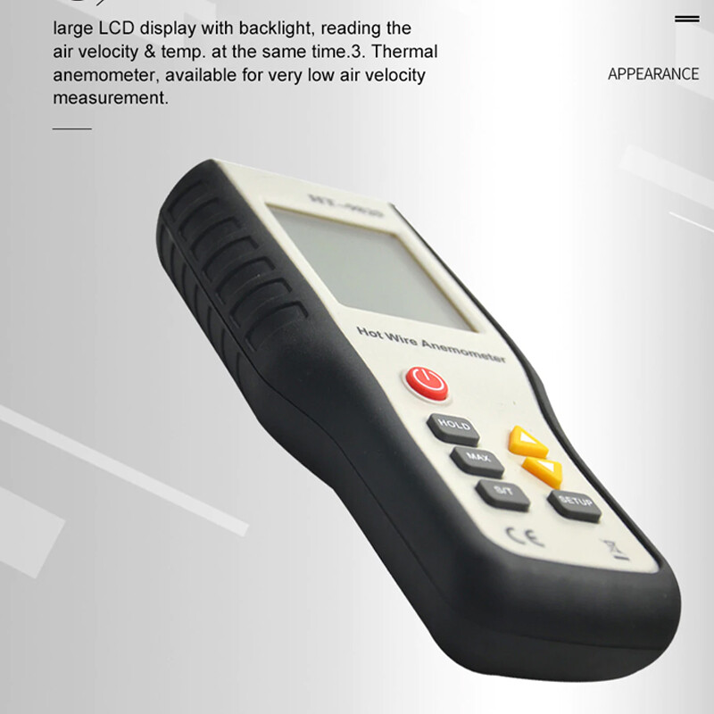 HT-9829 Ultrasonic Anemometer Digital Anemometer Wind Speed Sensor ...
