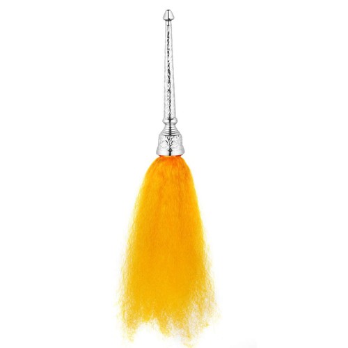 Indian Traditional Beautiful Yellow Chavar With Designer Steel Handle ...