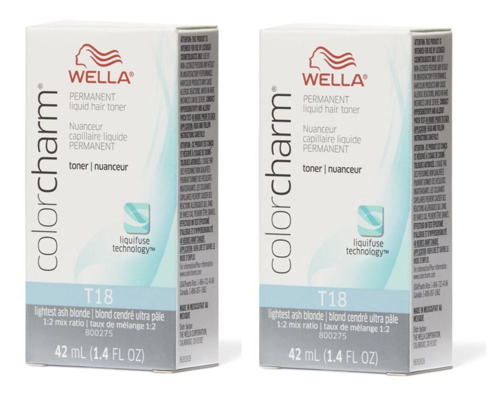 Wella Color Charm T18 Lightest Ash Blonde 42ml (Pack of 2) | eBay