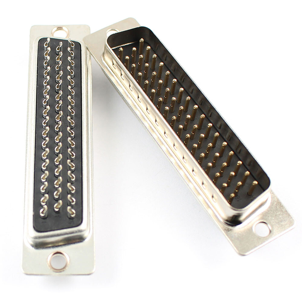 50Pcs HD D-SUB 50 Pin Male Solder Type Straight Adapter Connector 3 ...