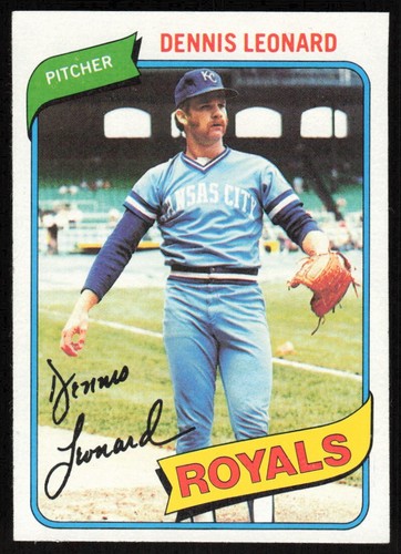 1980 Topps Dennis Leonard Kansas City Royals #565 | eBay