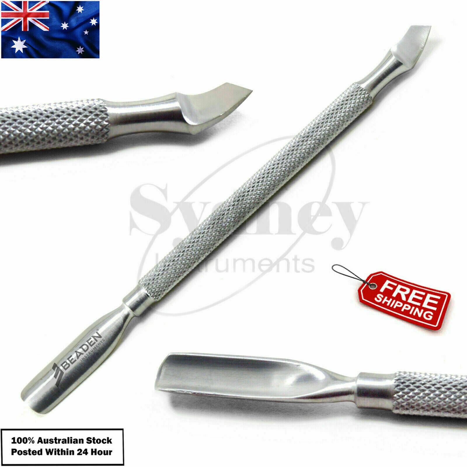 Cuticle Pusher Gouges Nail Cleaning Manicure Pedicure Spatula Chiropody ...