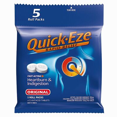 QUICK EZE MULTI PACK QUICK-EZE RAPID RELIEF ORIGINAL TAB 5 X12 ...