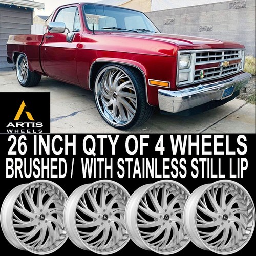 ARTIS WHEELS 26" CHEVY C10 PICK UP TRUCK YEAR 1973,1974,1975,1976,1977 ...