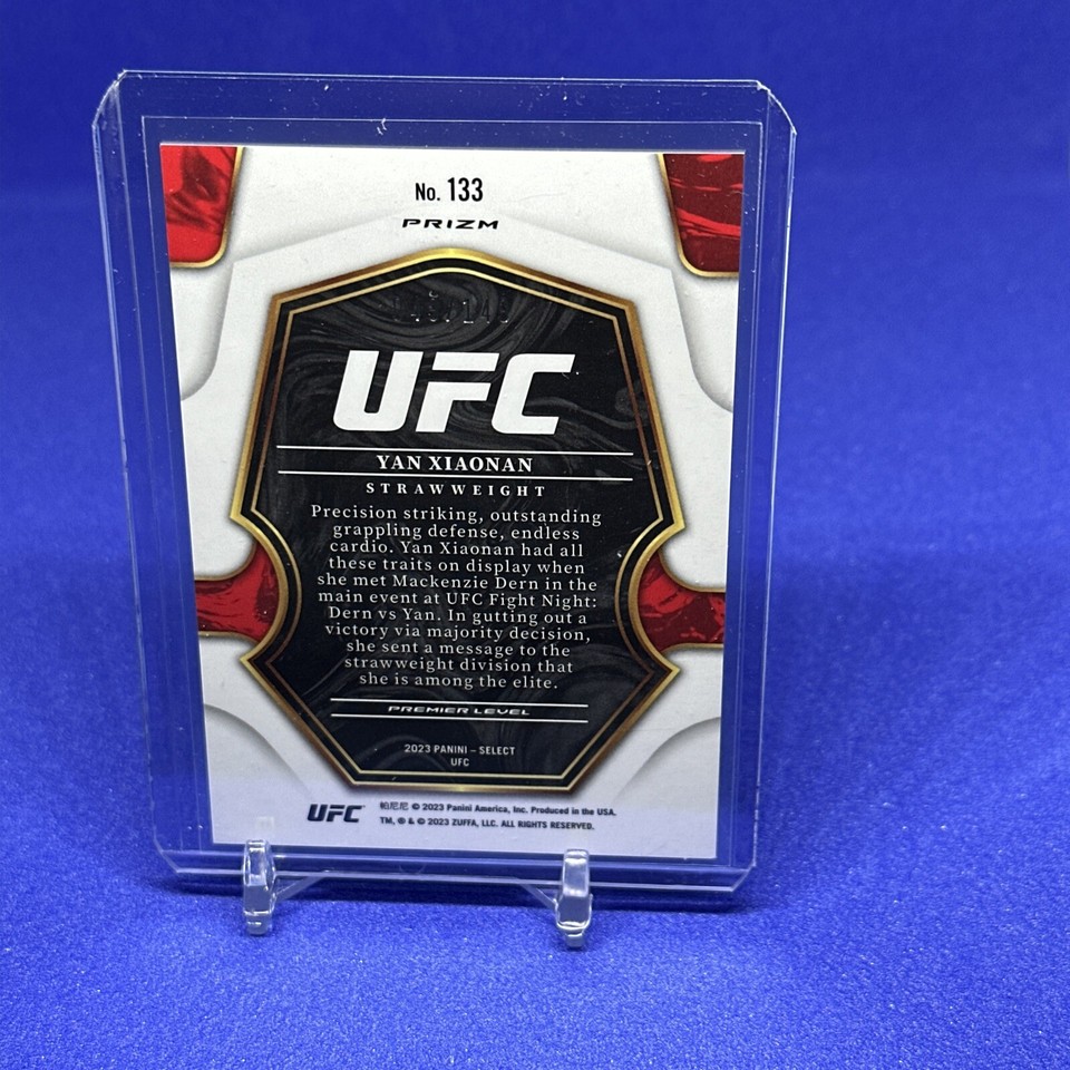 Yan Xiaonan Premier Level Maroon Prizm 49/149 - 2023 Panini Select UFC ...