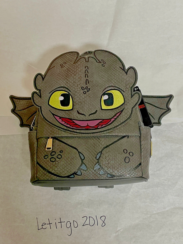 Loungefly Toothless How To Train Your Dragon Mini Backpack - New With ...