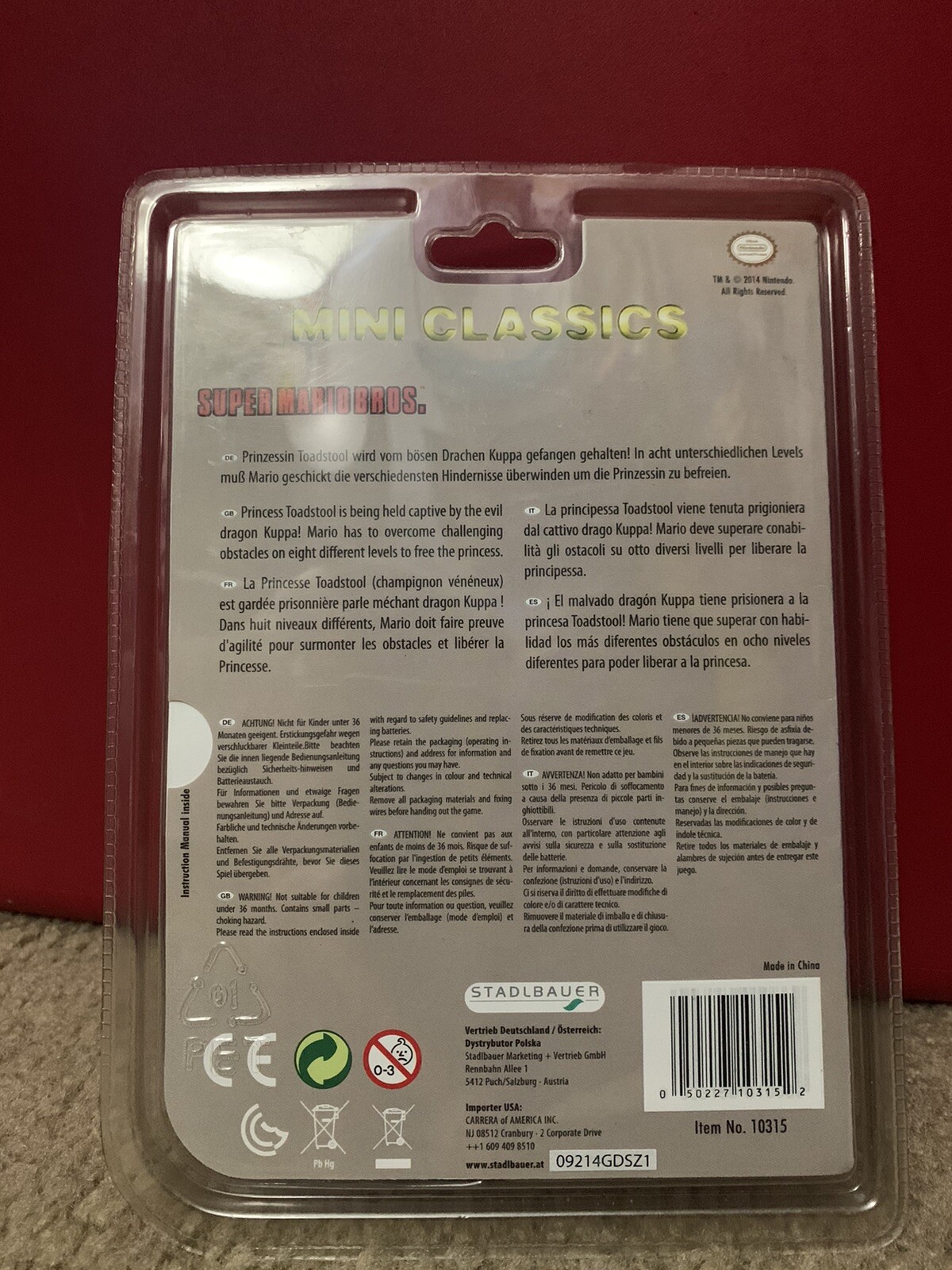 Nintendo Mini Classics Super Mario Bros Brothers Video Game & Watch ...