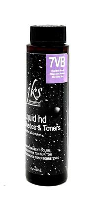 JKS International Liquid HD Shades & Toners 7VB Violet-Blue Blonde 2 oz ...