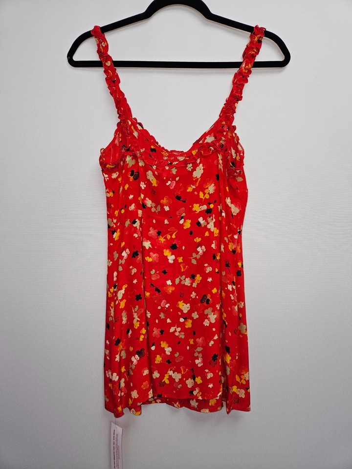 New! Realisation Par The Julia in Rouge Fleur, Small (100% Authentic ...