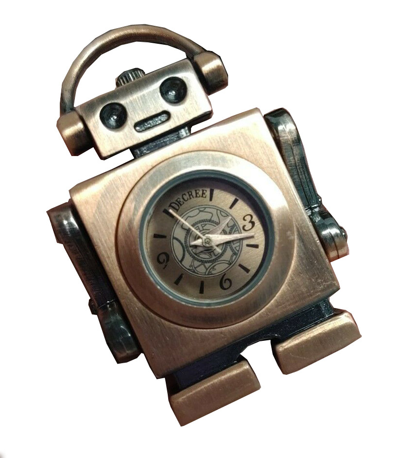 Decree Adorable Pendant Retro Robot Watch Copper Bronze Color Tone | eBay