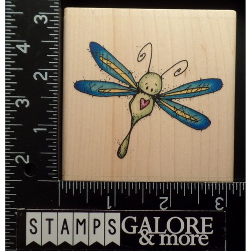 Whipper Snapper RUBBER STAMPS MY818 DRAGONFLY AT HEART BUG #2224 | eBay