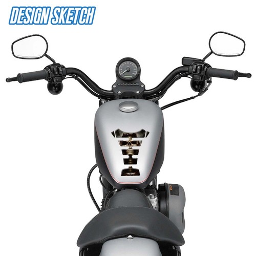 Tank Pad Fuel Tank Sticker Decal Guard Protector Fit For Harley ...