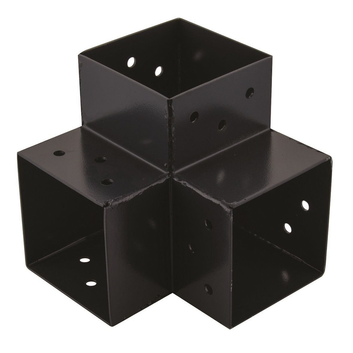 Pfostenecke 3-Wege aus Stahl verzinkt Verbinder für Holzbalken ...