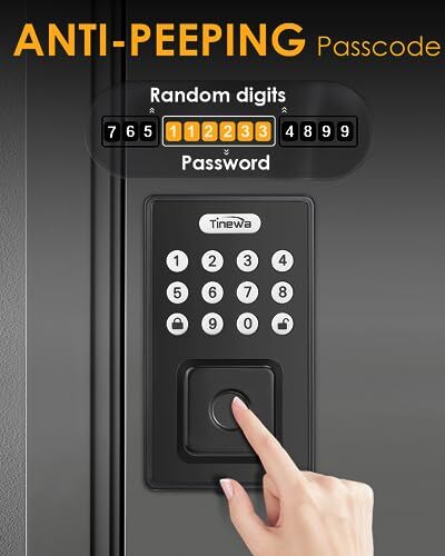 Keyless Entry Door Lock with Electronic Keypad & Door Sensor, Smart ...
