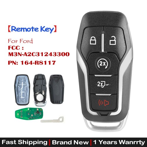 164-R8117 Smart Remote Key Fob 5 Button for 2015 2016 2017 Ford F-150 F ...
