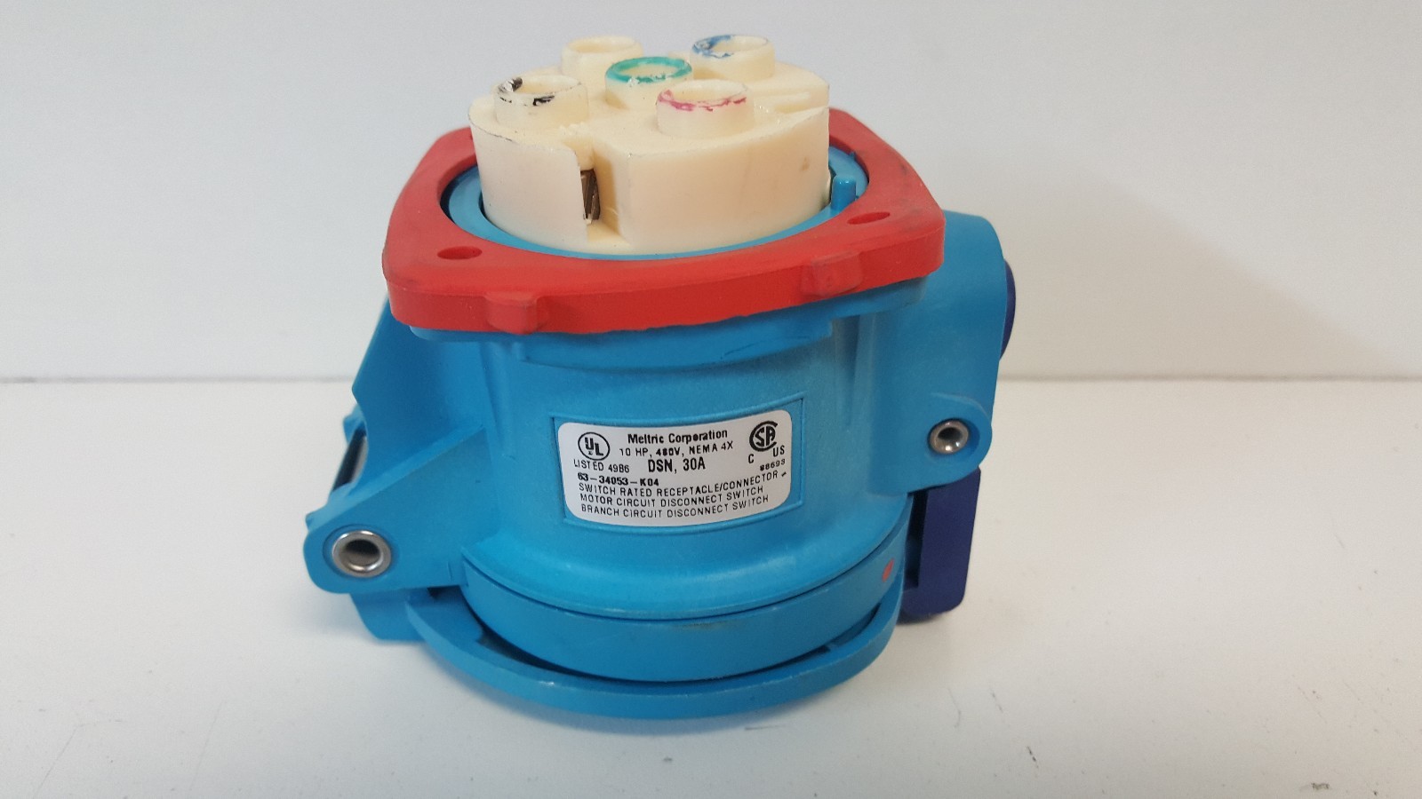 MELTRIC 30A 10HP 480V DSN30 RECEPTACLE 63-34053-K04 for sale online | eBay