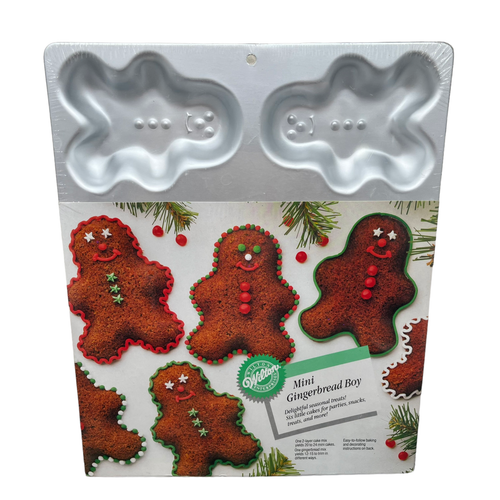 Wilton Mini Gingerbread Boy Seasonal Baking Cookie Cake Mold 2105-6503 ...