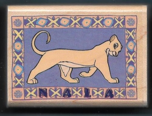 NALA FRAME Africa DISNEY LION KING Cartoon Character RUBBER STAMPEDE ...