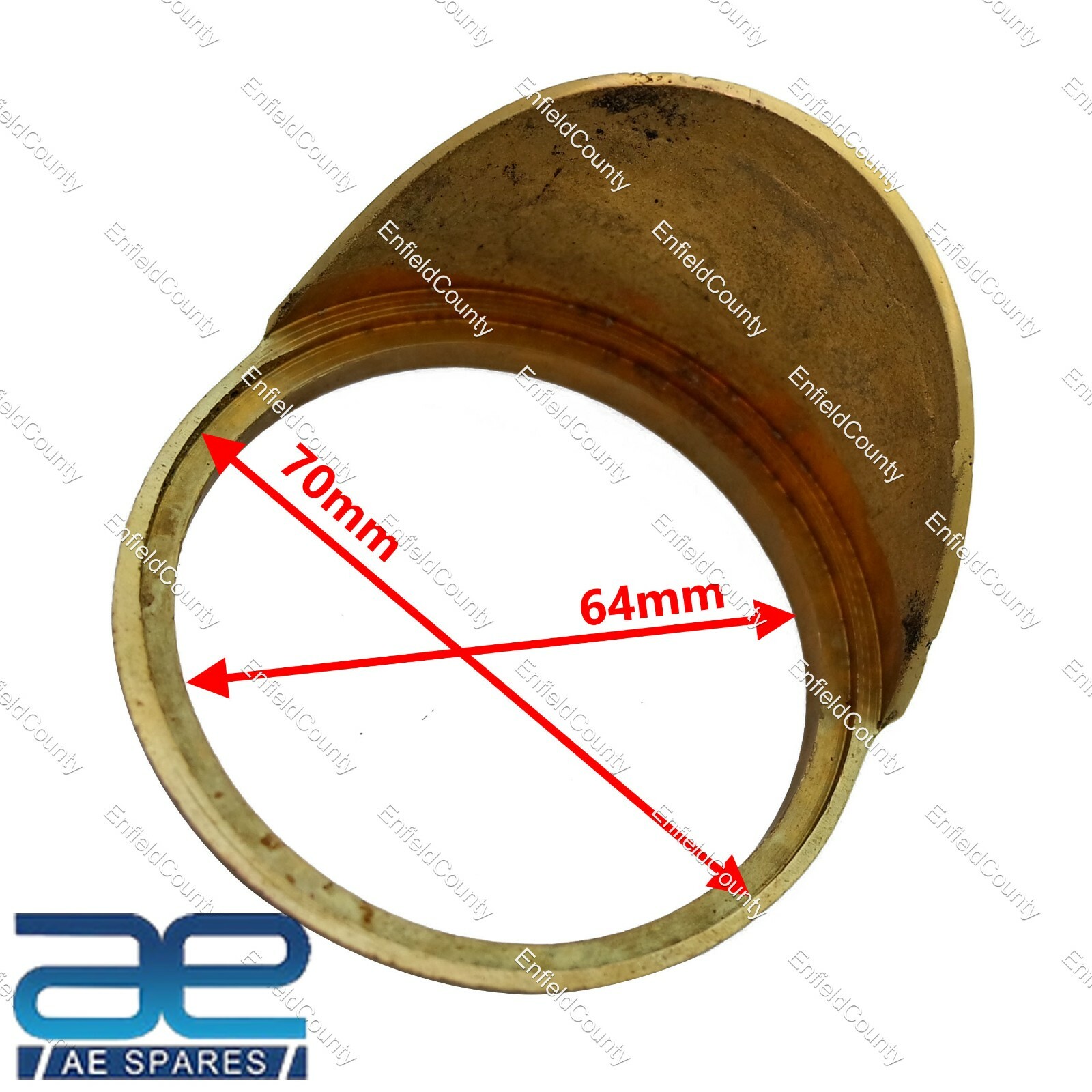 For Royal Enfield Vintage Look Brass Indicator Blinker Shade Set of 4 ...