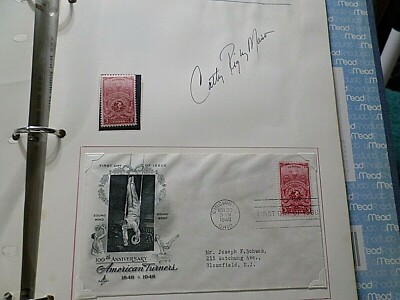 Cathy Rigby Autograph April 1979 + 1848-1948 Stamp/FDC 100 Year ...