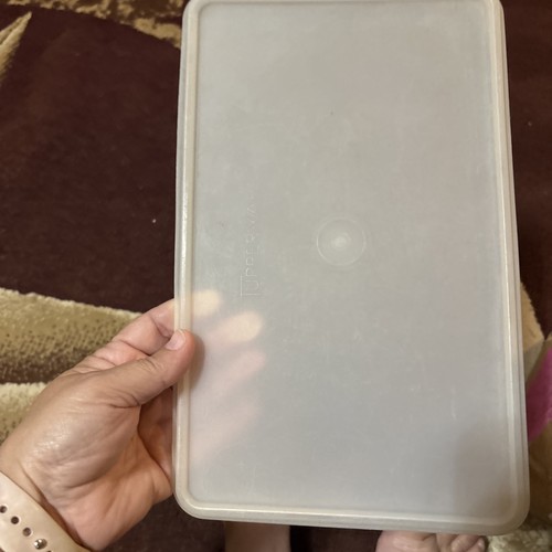 Vintage Tupperware Rectangle Replacement Lid ONLY 795-9 White~Semi ...