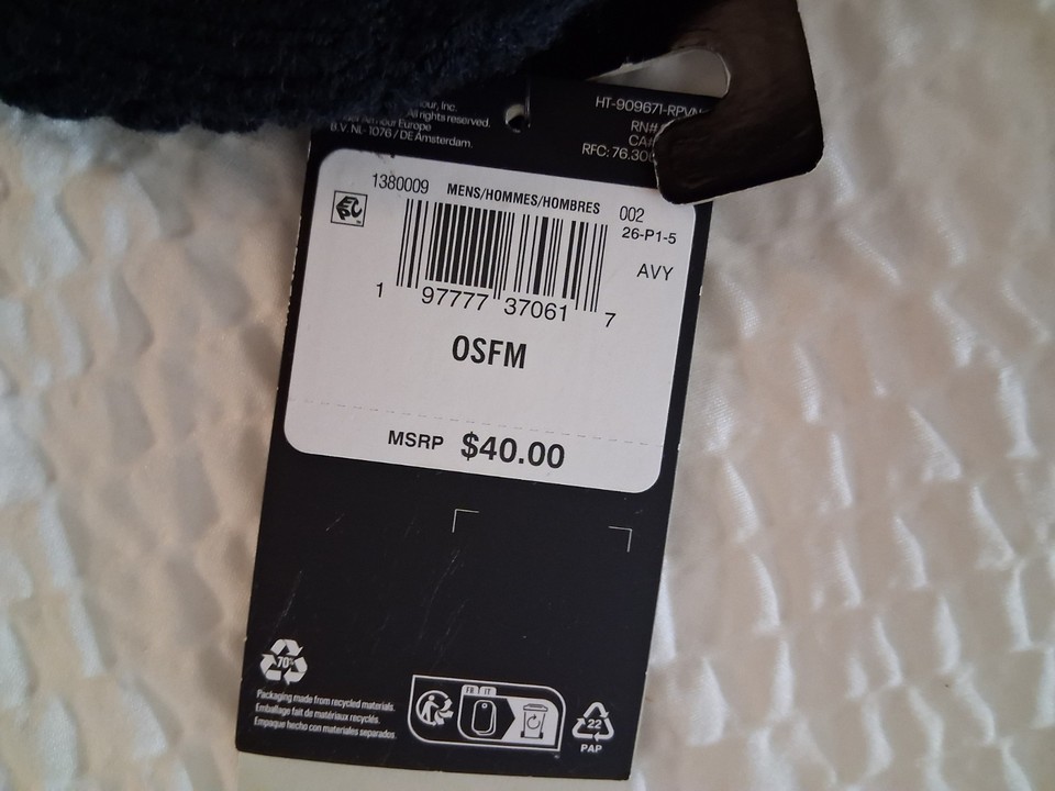 Under Armour Men's Beanie One Size Dark Blue Project Rock Iron Paradise ...