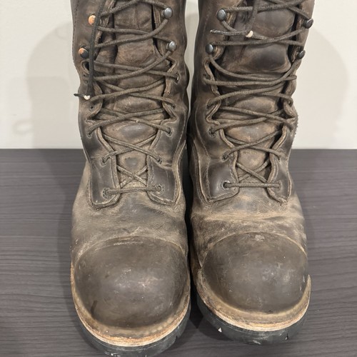 Red Wing Logger Boots Loggermax Lace Up Brown Leather Steel Toe Mens 11 ...
