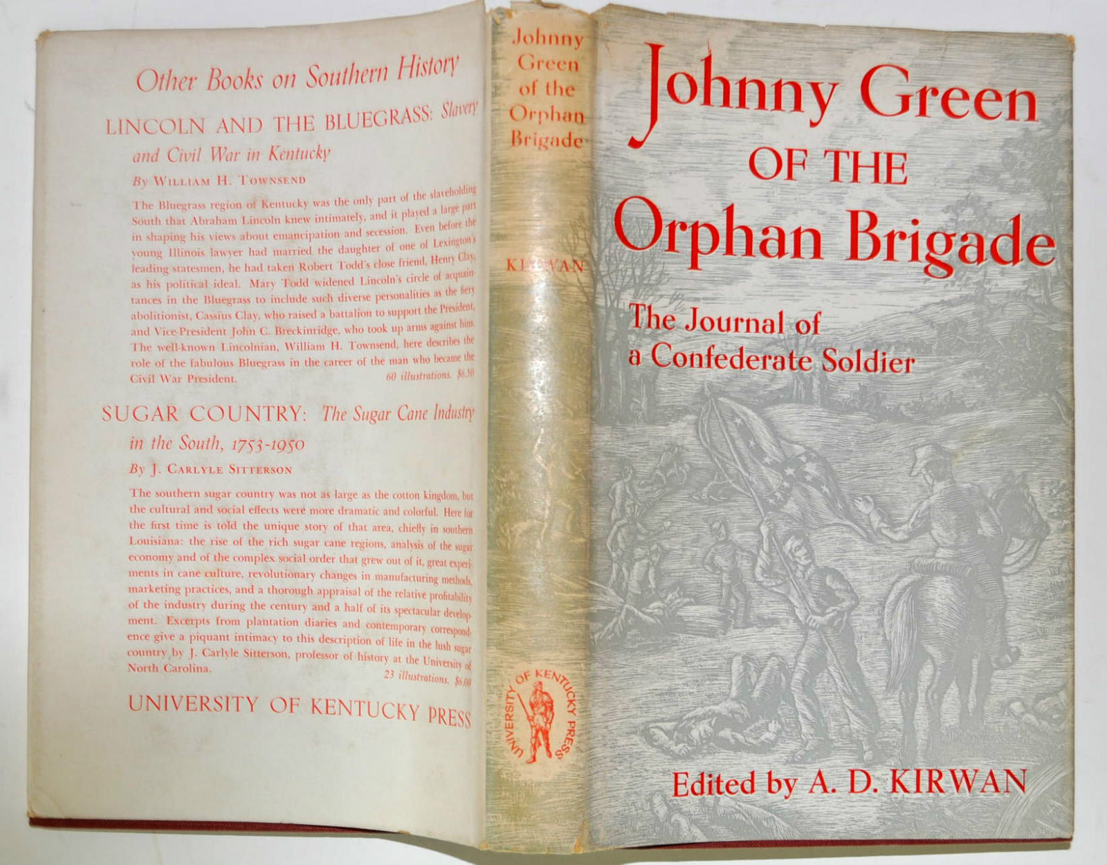 JOHNNY GREEN OF THE ORPHAN BRIGADE BY A.D. KIRWAN *SIGNED*FIRST ED* | eBay