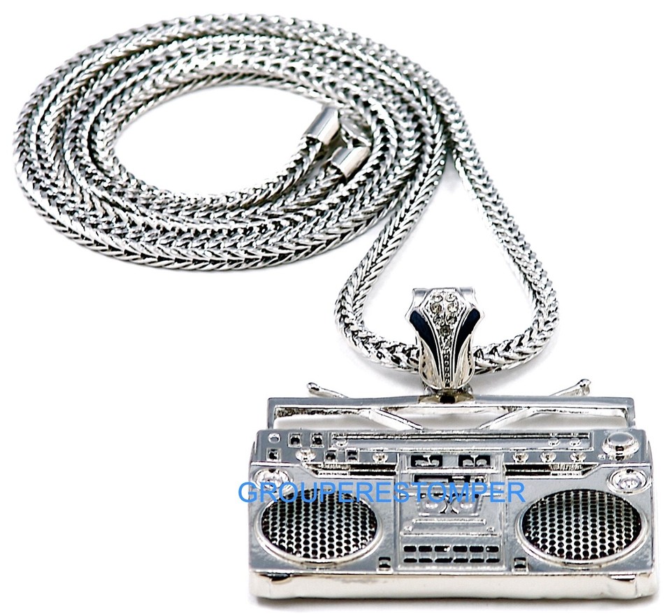 Boom Box Necklace New Pendant with Necklace Blaster Cassette | eBay