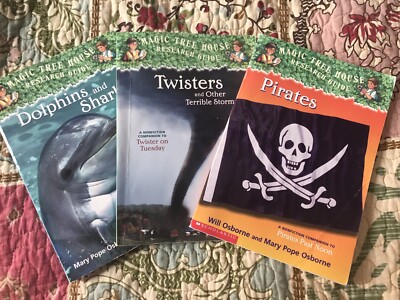 MAGIC TREE HOUSE Dolphins and Sharks, Twisters & Pirates Research ...