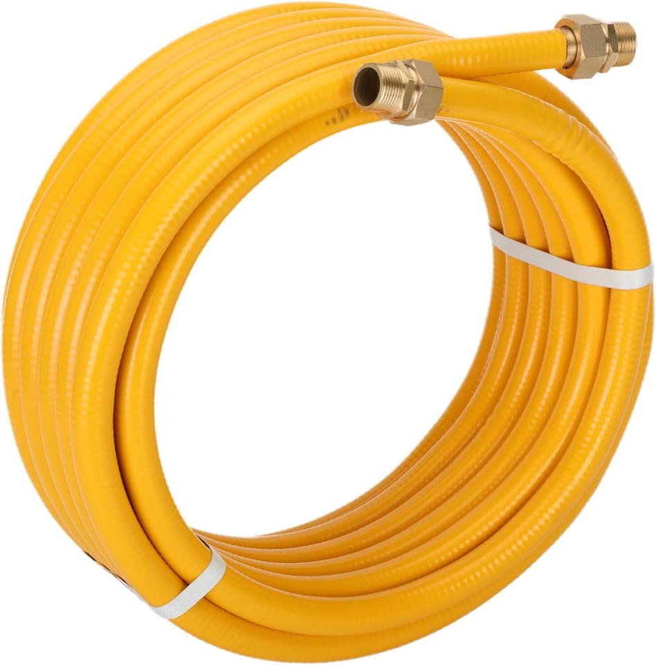 3/4" Gas Propane Tubing Pipe Line Fittings FLEXIBLE Nylon Hose Tube ...