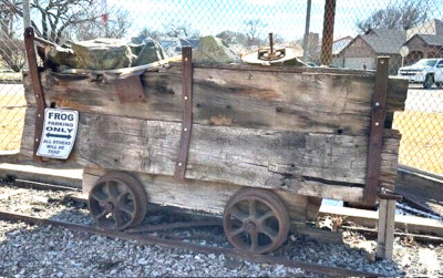 Antique original wood Ore Cart Mining, circa 1900 | eBay