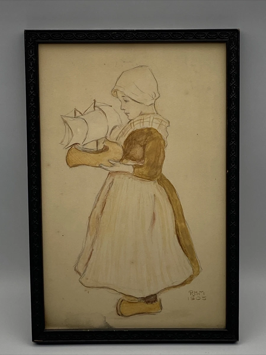 Dutch Girl Drawing
