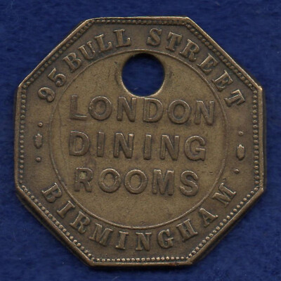 Birmingham, London Dining Rooms 8d Dining Token (Ref. d0401) | eBay UK