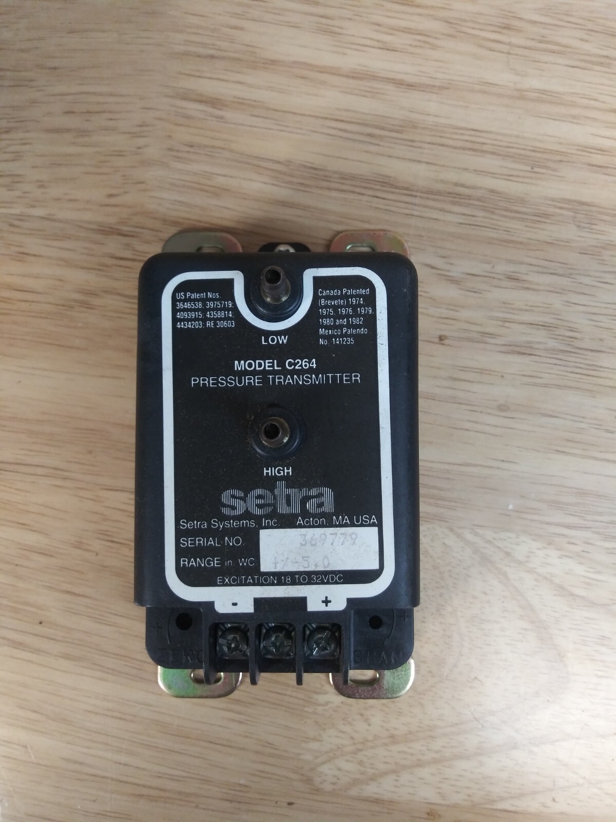 Setra C264 Pressure Transmitter Unit | eBay